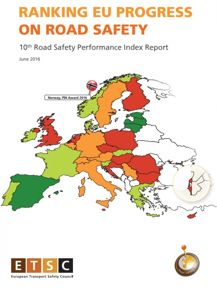 ETSC PIN Report – Ranking EU Progress on Road Safety 2016 – NRSO